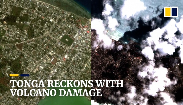 New images reveal scale of damage after volcano eruption in the Pacific ...