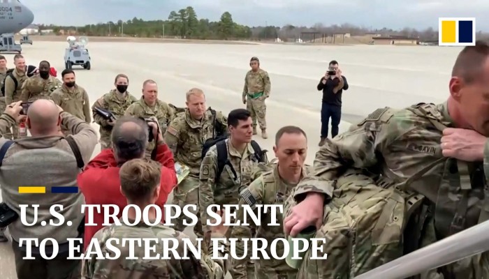 US troops deployed to eastern Europe to support Nato amid Ukraine ...