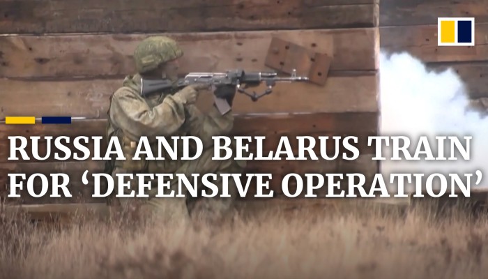Russia and Belarus conduct joint military exercises described as ...