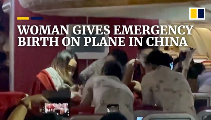 Woman gives emergency birth on plane in China | South China Morning Post
