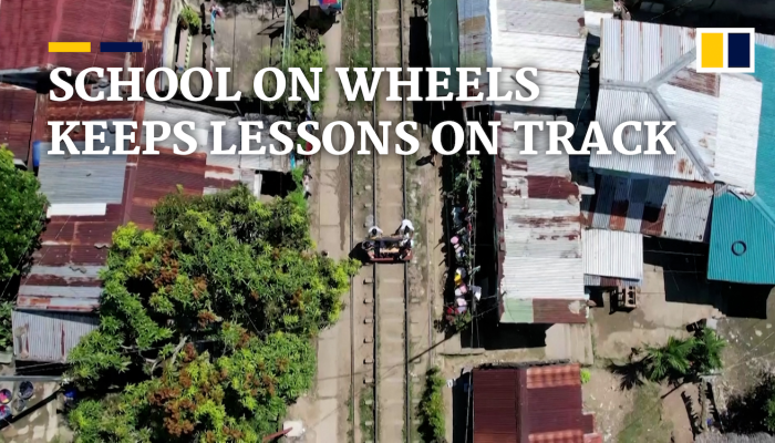 Philippine ‘trolley school’ keeps kids’ studies on track during the ...