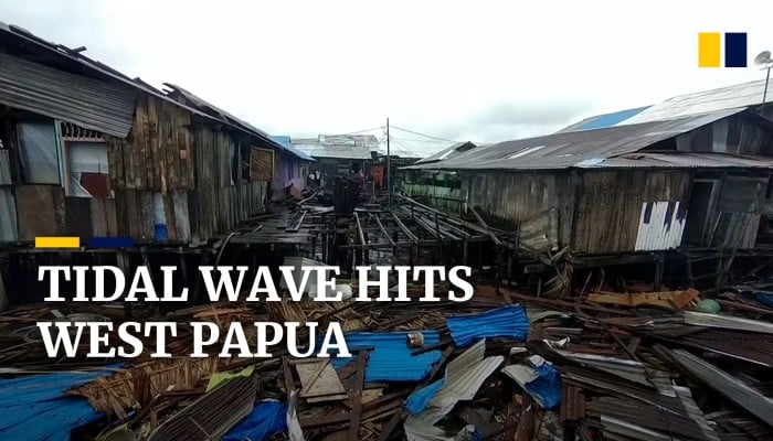 Tidal wave destroys homes in Indonesia’s West Papua, leaving hundreds ...