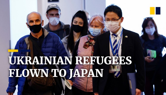 Japan takes in 20 Ukrainian refugees in high-profile flight to showcase ...