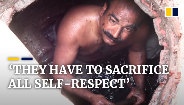 Unblocking sewers by hand while wading through excrement, a minority ... Unblocking sewers by hand while wading through excrement, a minority ...