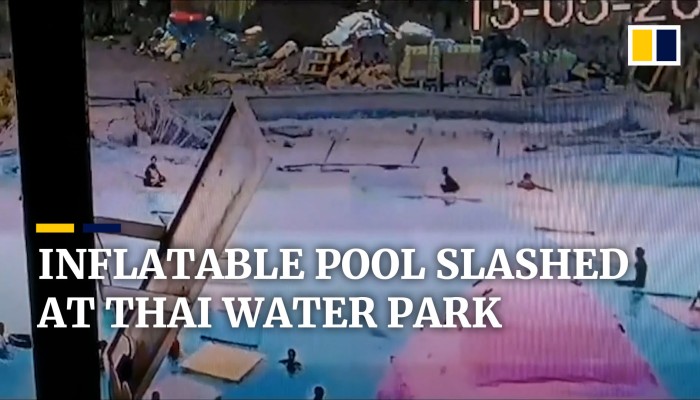 Inflatable pool slashed with knife at Thai water park, ‘bad intentions ...