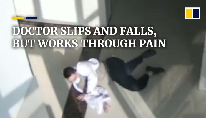 Doctor slips and falls, but works through pain to see next patient ...