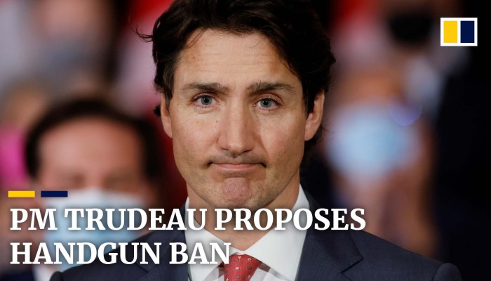 Canada PM Trudeau proposes handgun sales ban after mass shootings in US ...