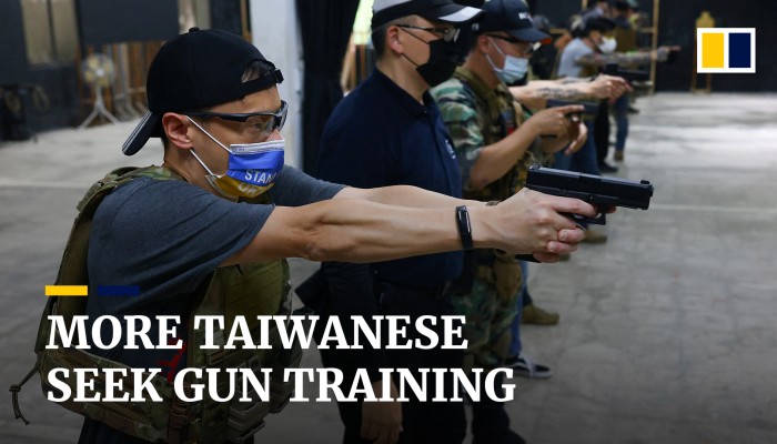 More Taiwanese seek gun training as Ukraine war drives home cross ...