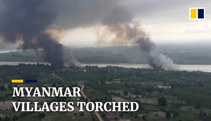 Myanmar junta troops allegedly torch several villages during 3-day raid ...
