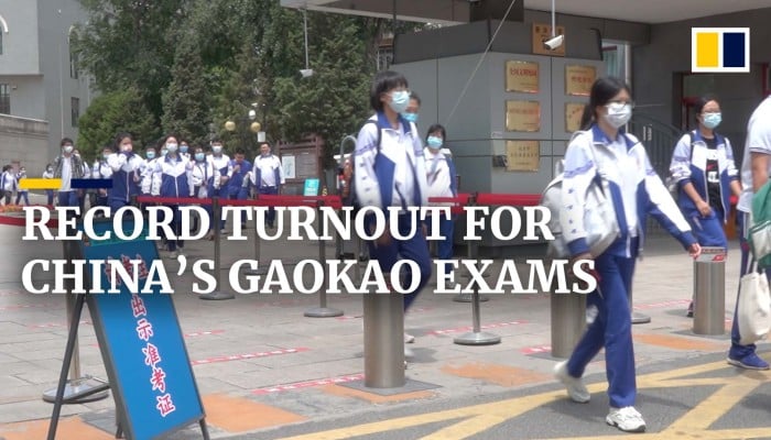Record number of students begin taking China’s gaokao national college ...