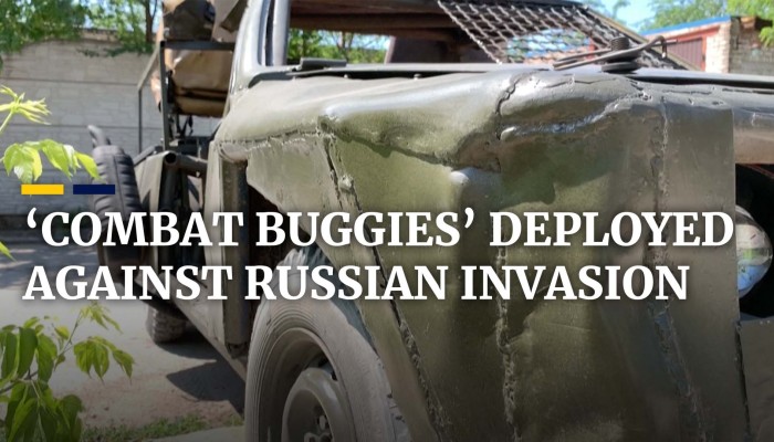 Ukrainian mechanics convert Russian rally cars into battle-ready combat ...
