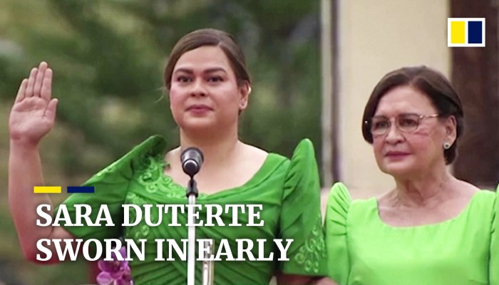 Sara Duterte sworn in early as vice-president of the Philippines ...