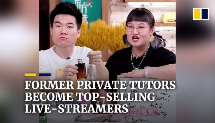 Former private tutors become top-selling live-streamers in China ...