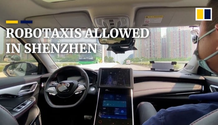 Automated taxis now allowed on the road in Shenzhen | South China ...