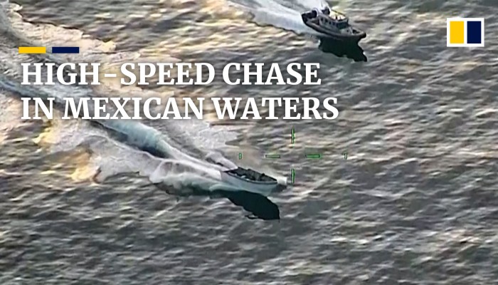 Drug traffickers in high-speed chase off Mexican coast | South China ...