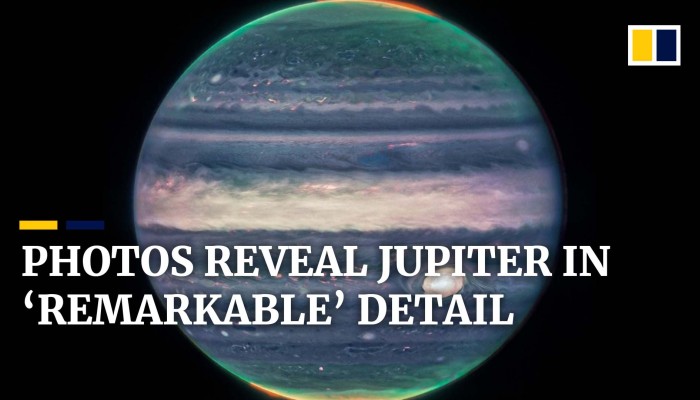 Jupiter seen in ‘remarkable’ detail in new images from Nasa’s James ...
