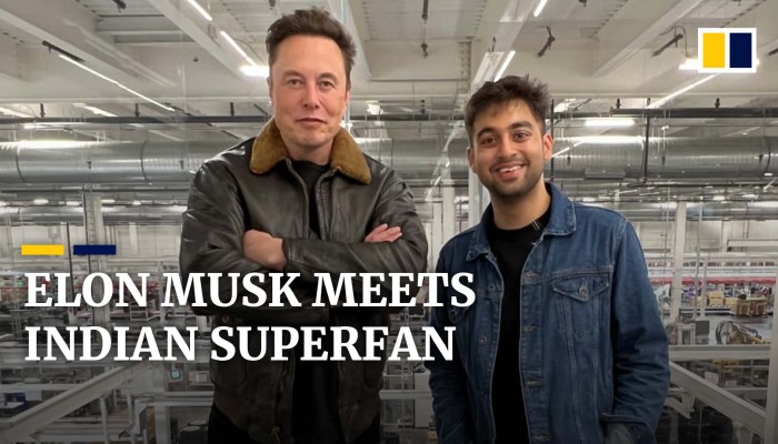 Elon Musk and Indian superfan become unlikely friends | South China ... Elon Musk and Indian superfan become unlikely friends | South China ...
