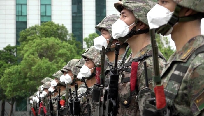Changing of the guard at Chinese People’s Liberation Army garrisons in ...