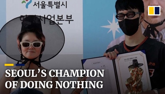 Man wins South Korean competition for doing absolutely nothing | South ...