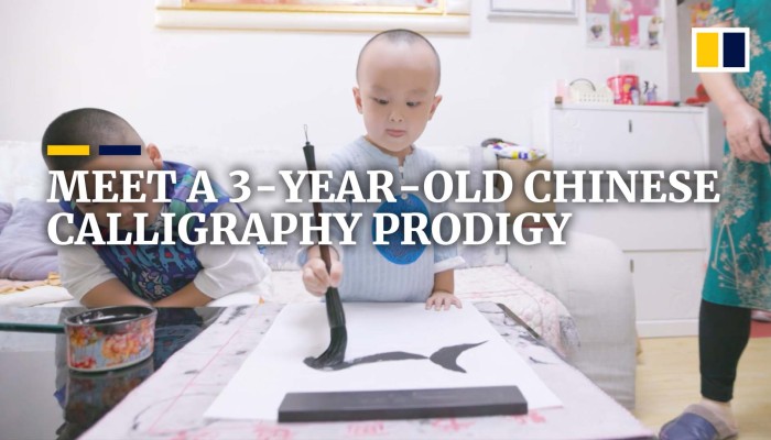 Meet a 3-year-old Chinese calligraphy prodigy and internet star | South ...