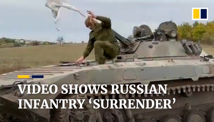 Ukraine military video shows Russian infantry crew ‘surrender’ in ...