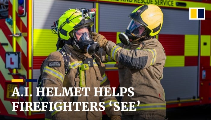 Artificial intelligence helmet helps firefighters ‘see’ through smoke ...