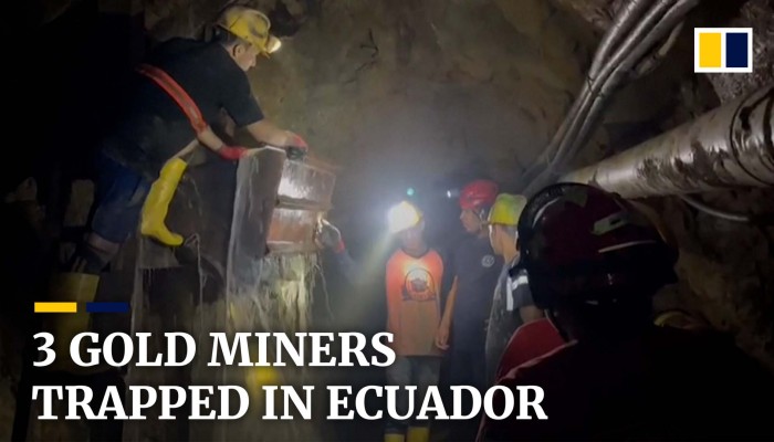 Rescue under way for 3 miners trapped in Ecuador gold mine | South China Morning Post