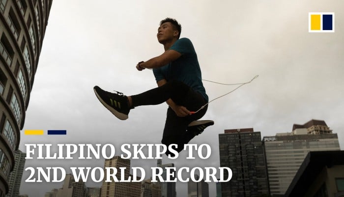 Filipino man skips to his 2nd Guinness World Record | South China ...