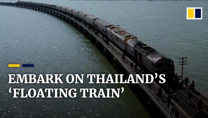 Thailand’s ‘floating train’ attracts flocks of tourists in post-monsoon ...