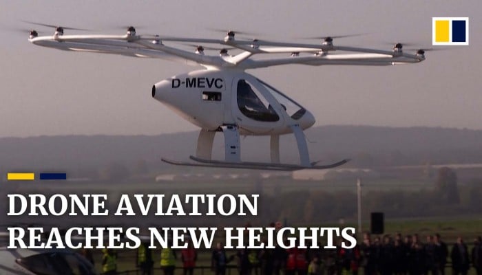 ‘Flying taxi’: Drone rises to the occasion with first test flight in ...