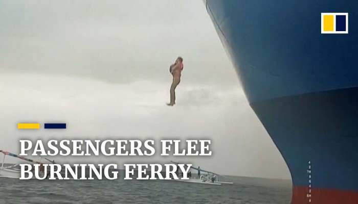 Indonesian ferry carrying 271 people catches fire near Bali | South ...