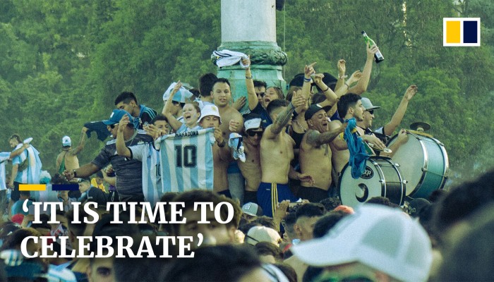 Street celebrations after Argentina beats France to lift third World ...