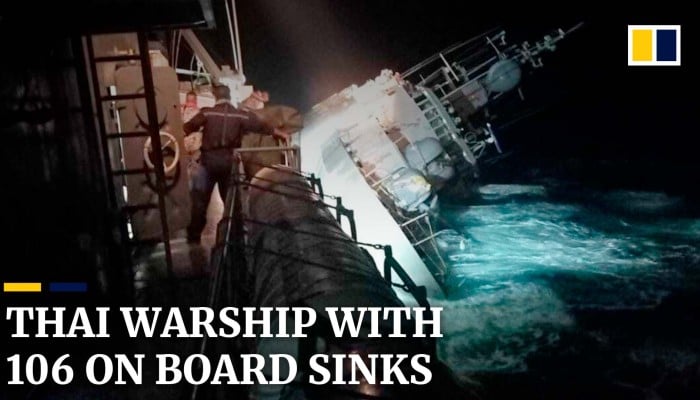 Thai navy sailors missing as engine failure sinks warship with 106 on ... Thai navy sailors missing as engine failure sinks warship with 106 on ...