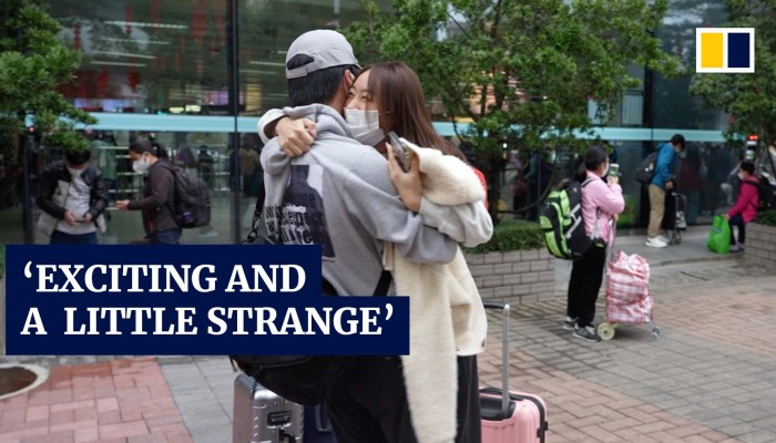 Emotional reunion for Hong Kong-mainland couple as border reopens | South China Morning Post