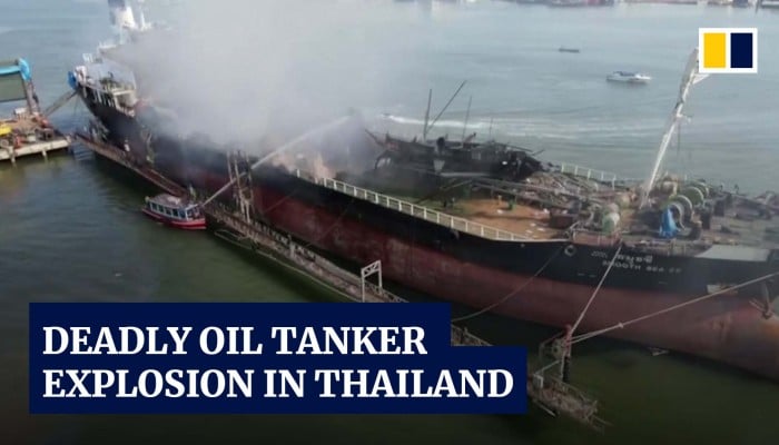Massive tanker explosion kills at least 1, injures 10 in Thailand ...