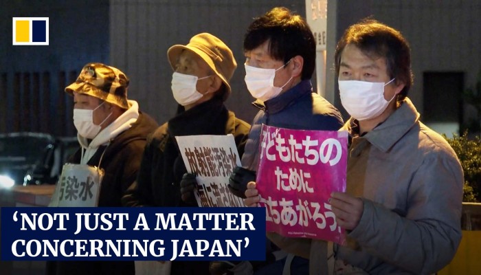 Activists protest Japan’s decision to dump Fukushima waste water into ...