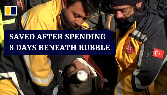 Teen rescued in Turkey after spending 198 hours trapped under ...