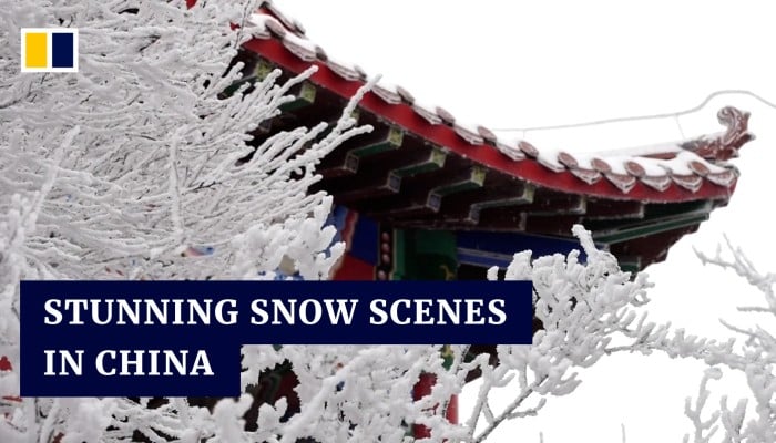 Heavy snow and frigid temperatures create stunning winter scenery in ...