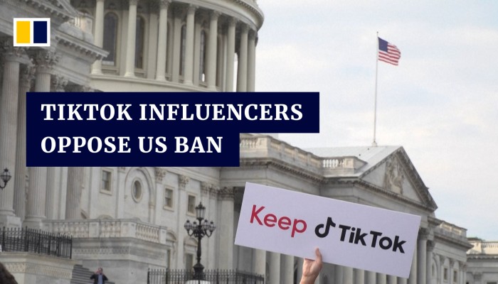 TikTok influencers rally against potential US ban | South China Morning ...