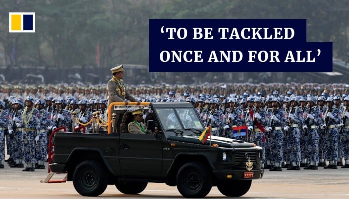 Myanmar junta chief vows to take ‘decisive action’ against opponents ...