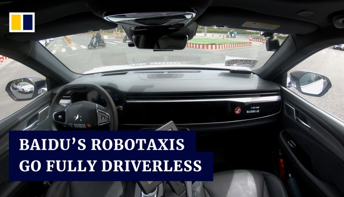 Baidu wins permits to offer fully driverless robotaxi service in ...