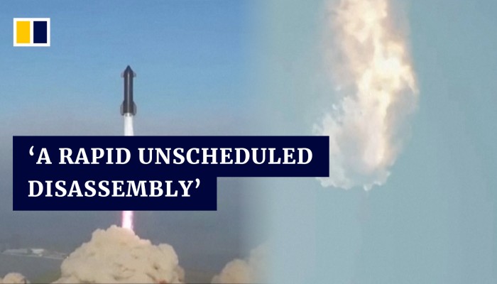 Spacex Starship Worlds Largest Rocket Explodes Minutes After Lift