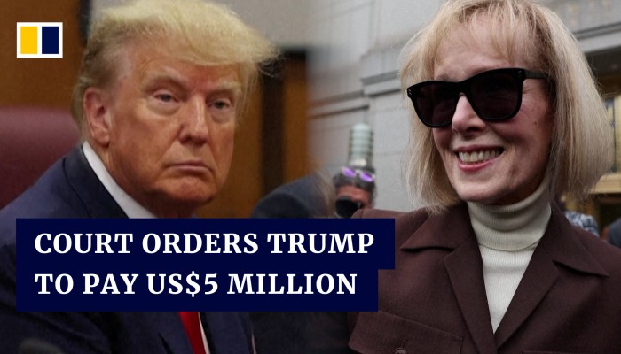 US jury finds Donald Trump liable in abuse and defamation case ... US jury finds Donald Trump liable in abuse and defamation case ...