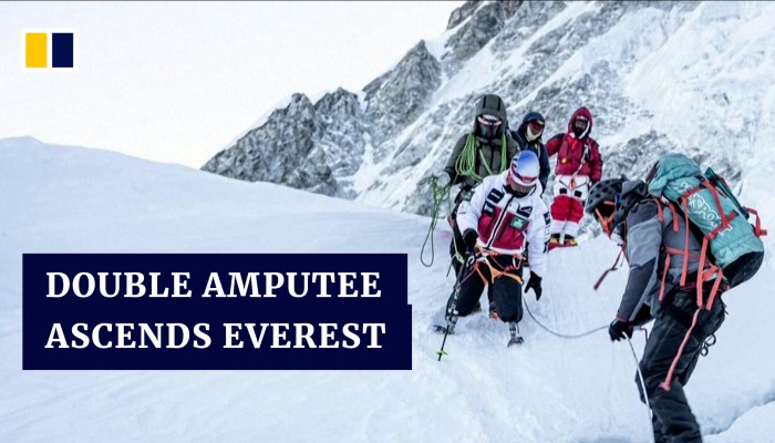 Double amputee reaches top of Mount Everest in historic first | South China Morning Post