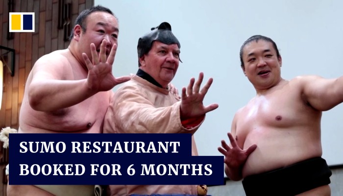 Retired sumo wrestlers fight for fun at this themed restaurant in Japan ...