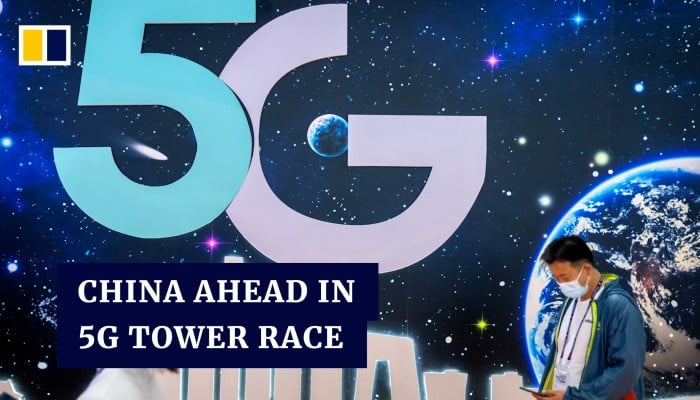 China has built 6 times the number of 5G towers in 3 months than the US has installed in 2 years ...