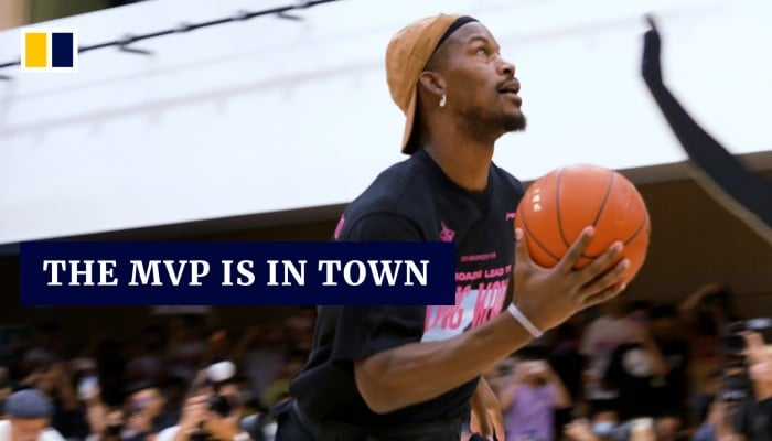 NBA star Jimmy Butler joins Hong Kong fans on basketball court as he ...
