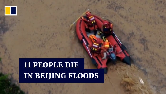 11 dead, 27 missing in Beijing floods as Tropical Storm Doksuri lashes ...