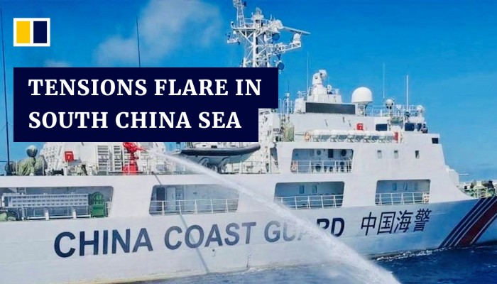 Philippines Accuses Chinese Coastguard Of Firing Water Cannons At Its