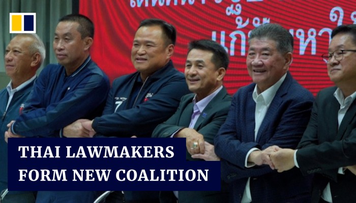 Thai election runners-up announce fresh coalition with government-aligned party | South China ...